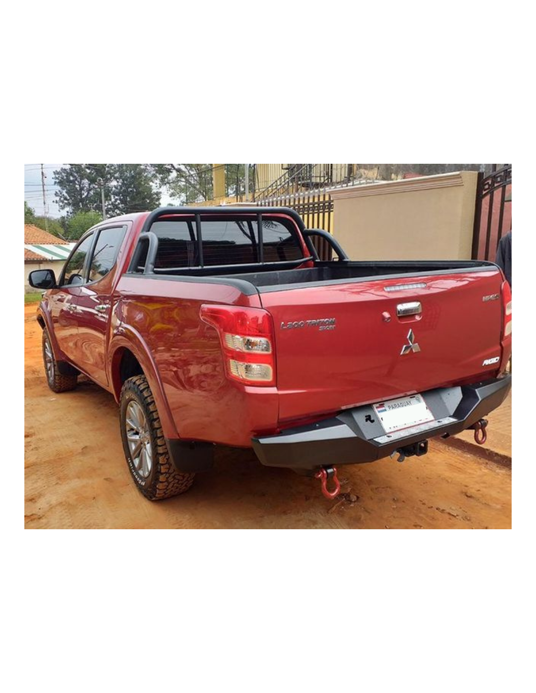 Bumper Trasero Rhino 4x4 Evo 3 Para Mitsubishi L200 Triton/sportero ...